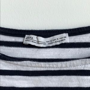 Zara | Tops | Zara Stripe Ruffle Sleeve Top | Poshmark